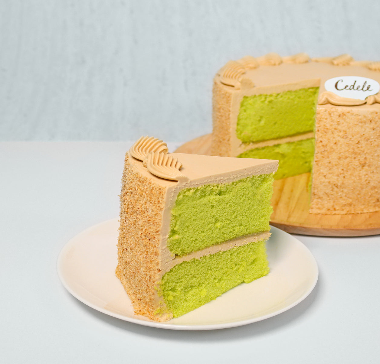 Cedele Gula Melaka Pandan Cake