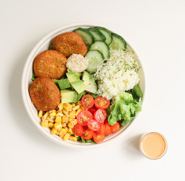 Cedele Spiced Falafel & Avocado Salad Bowl (Vegan)